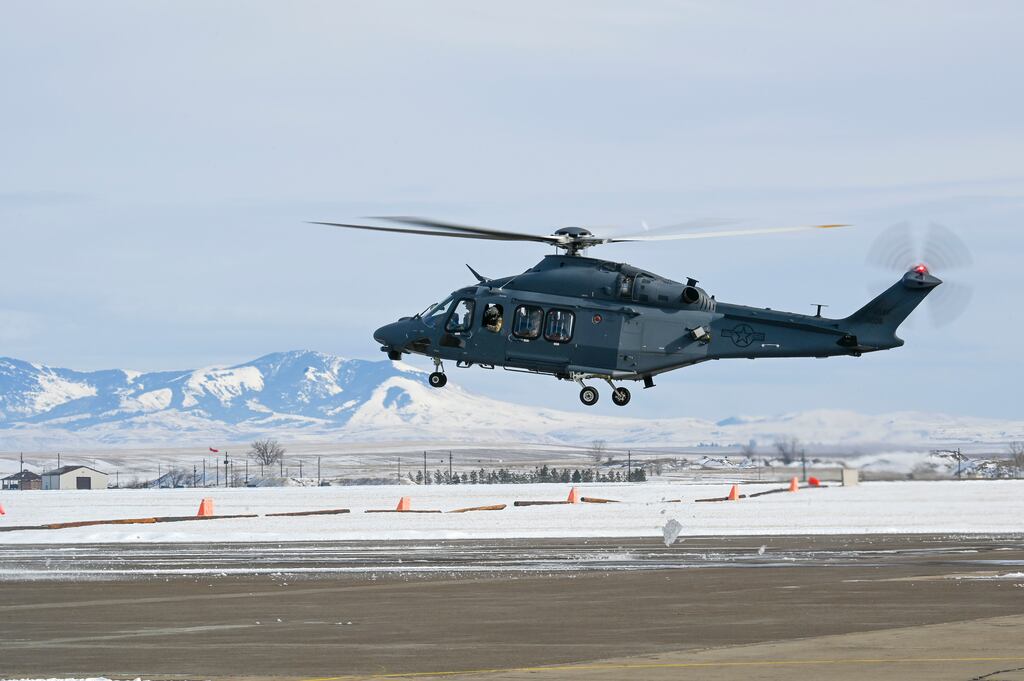 Air Force’s first Grey Wolf patrol helicopter arrives at Malmstrom